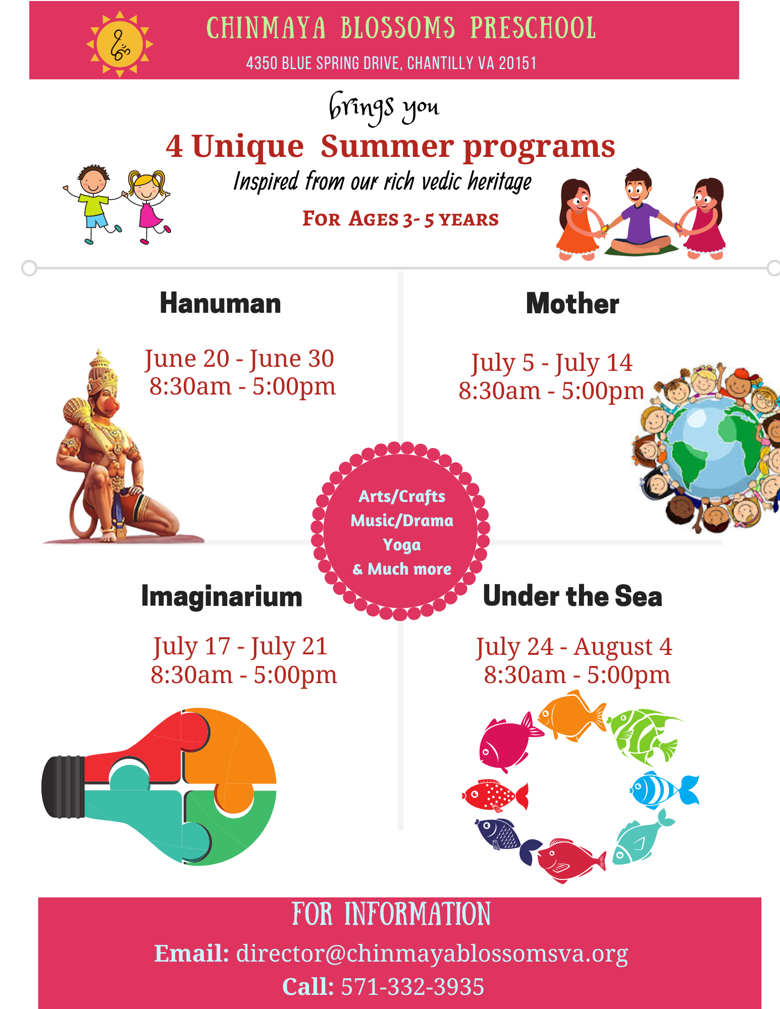 2023 Chinmaya Blossoms Summer Camp - Chinmaya Mission WRC